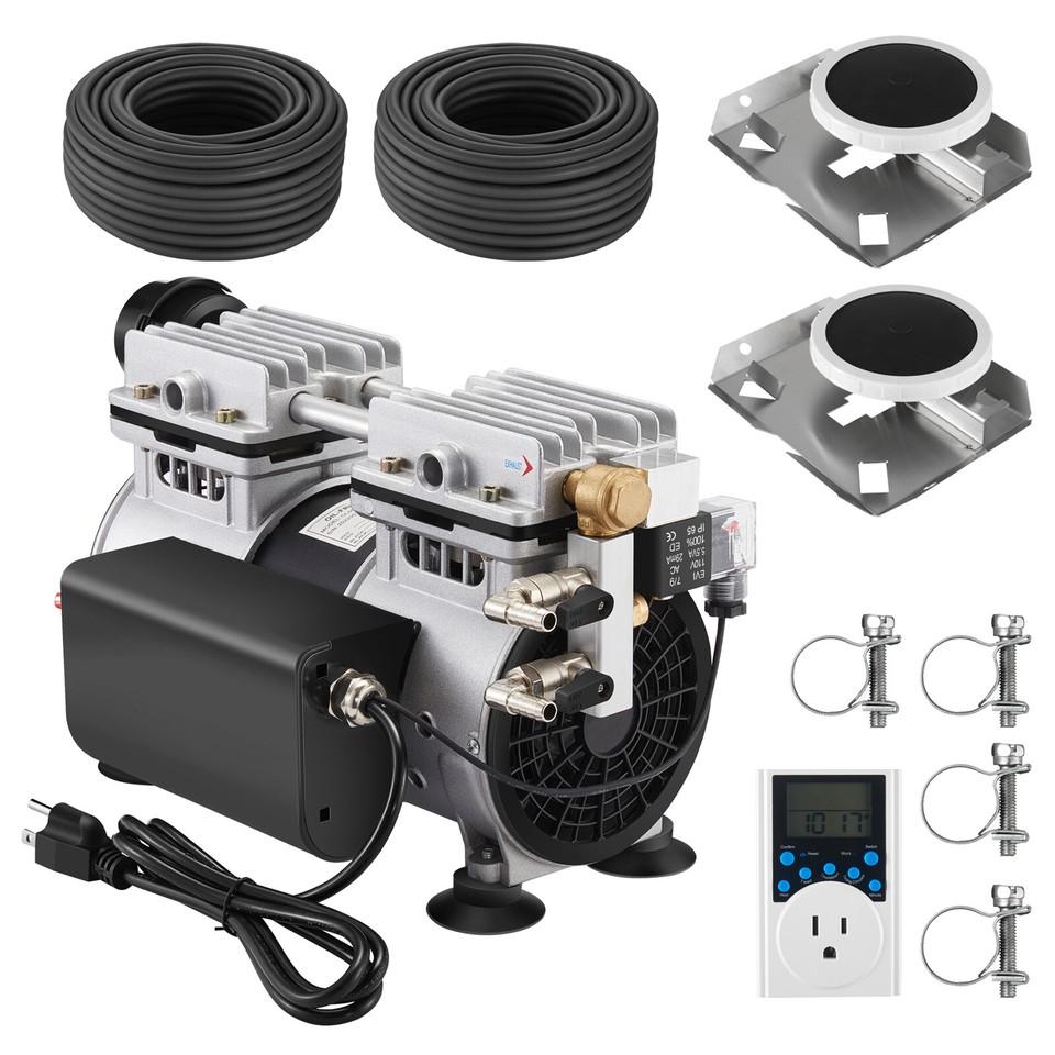 Pond Aerator Pump Lake Pond Aeration Timer Kit Self Weighted Hose Tube ...