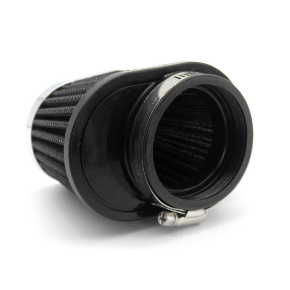 Motorcycle Cold Air Intake High Flow Cone Filter Kits 2in/51mm Black ...