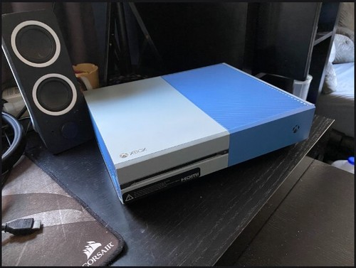 Used xbox one painted blue and grey 500gb | eBay