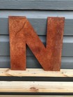 10 Inch rusty metal letters and numbers shop sign home COMBINED POSTAGE ...