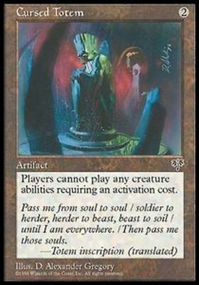 MRM ENGLISH Totem maudit - Cursed totem MTG magic MIR | eBay