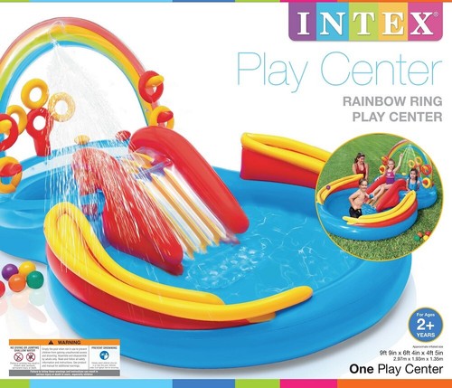 Intex 57453EP Inflatable Rainbow Ring Play Center for sale online | eBay
