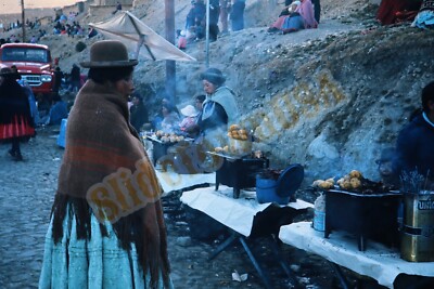 Vtg Slide La Paz Bolivia Street Food Vendors South America X5G077 | eBay