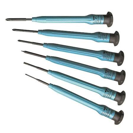 MOODY TOOL 58-0357 Slot/Cross Pt Driver Set ESD,6 Pc | eBay
