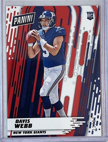 2017 Panini Kickoff Rookies Davis Webb card #R10 /99 GIANTS #GIANTS100 ...
