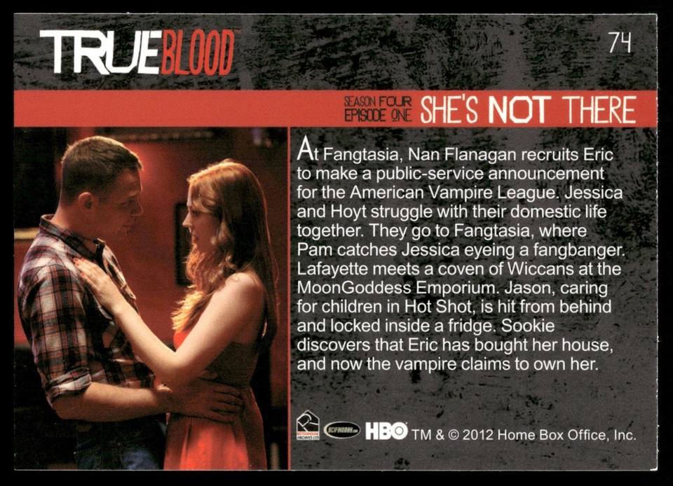 True Blood 2012 TV Series Promo Card #74 HBO - Vampire | eBay