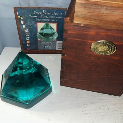 Green Glass Deck Prism | eBay