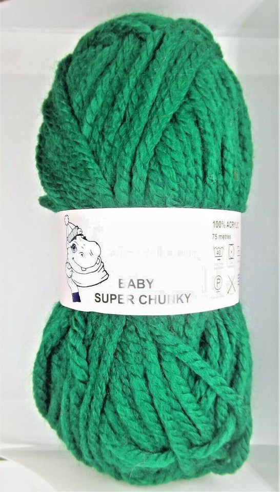 Woolyhippo Super Chunky Baby Yarn Acrylic Wool Soft 100g Knitting ...