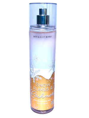 BATH & BODY WORKS SNOWFLAKES & CASHMERE FINE FRAGRANCE MIST 8 FL OZ NEW ...