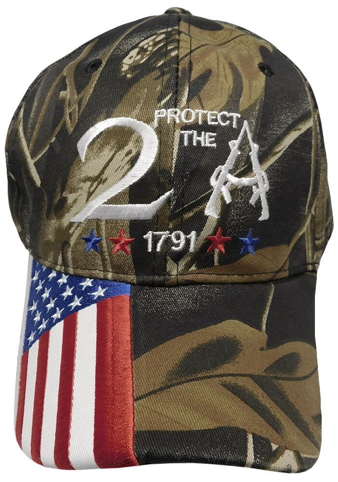 Protect The 2A 2ND AMENDMENT 1791 Embroidered Real Tree Camouflage Cap ...