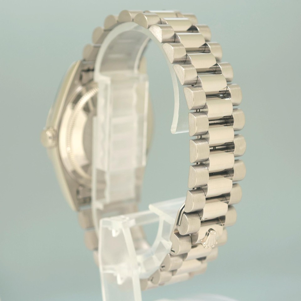 MINT Rolex President Day Date 18239 White Roman Double Quick Set White ...