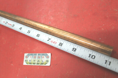 5/8" C110 COPPER ROUND ROD 11" long H04 Solid CU New Lathe Bar Stock 99 ...