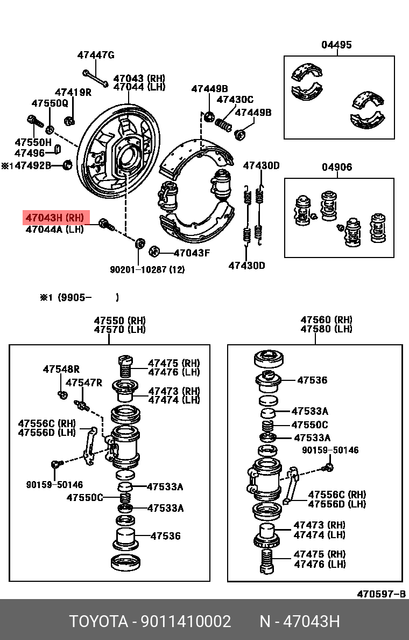 OE bolt for backing plate to rear axle housing setting for TOYOTA 90114 ...