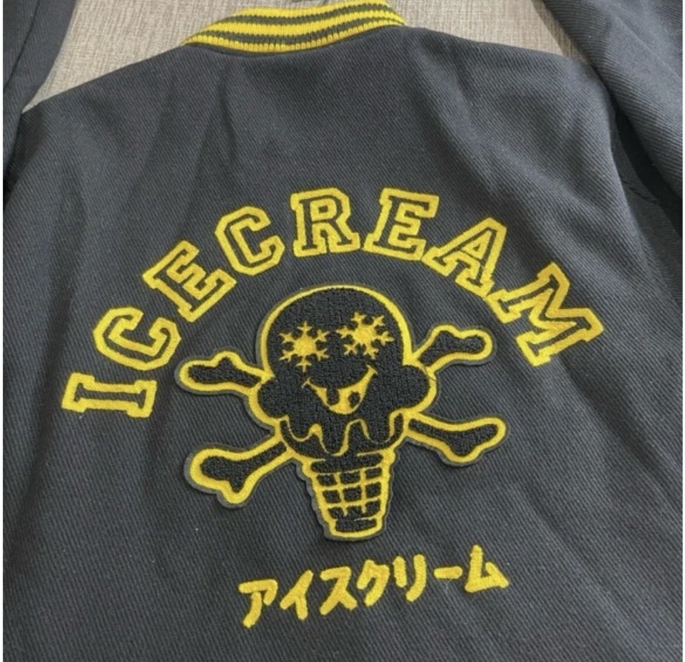 Billionaire Boys Club Ice Cream varsity jacket Black & Yellow size ...