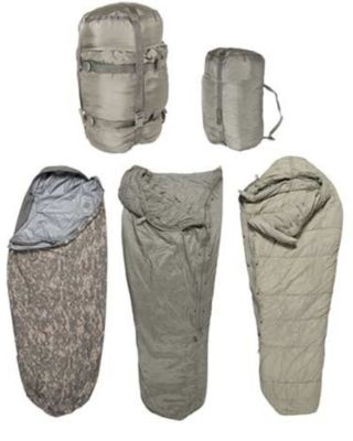 USGI Sleep System Army ACU IMSS 5 Piece Military Sleeping Bag ECW Used ...