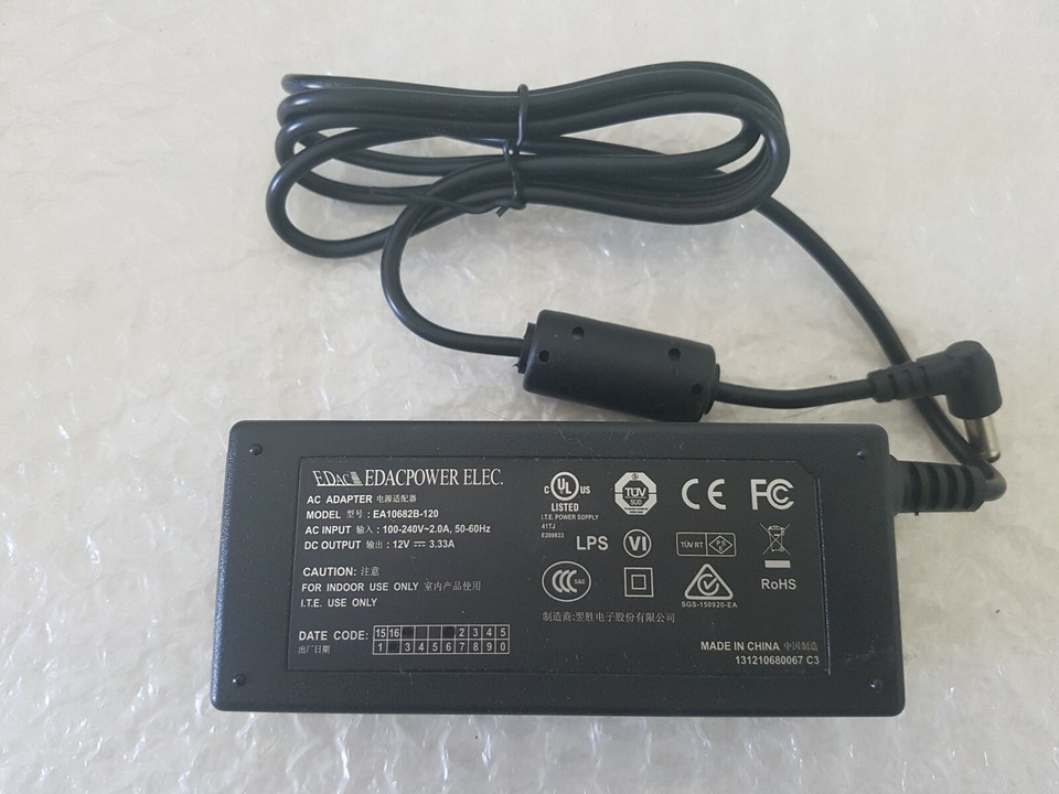 EDAC - AC Adapter - EA10682B-120 - 12V 3,33A - neuwertig | eBay