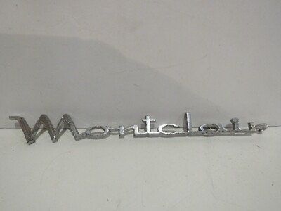 Vintage Mercury Montclair 1950's Emblem Badge Script Name Metal | eBay
