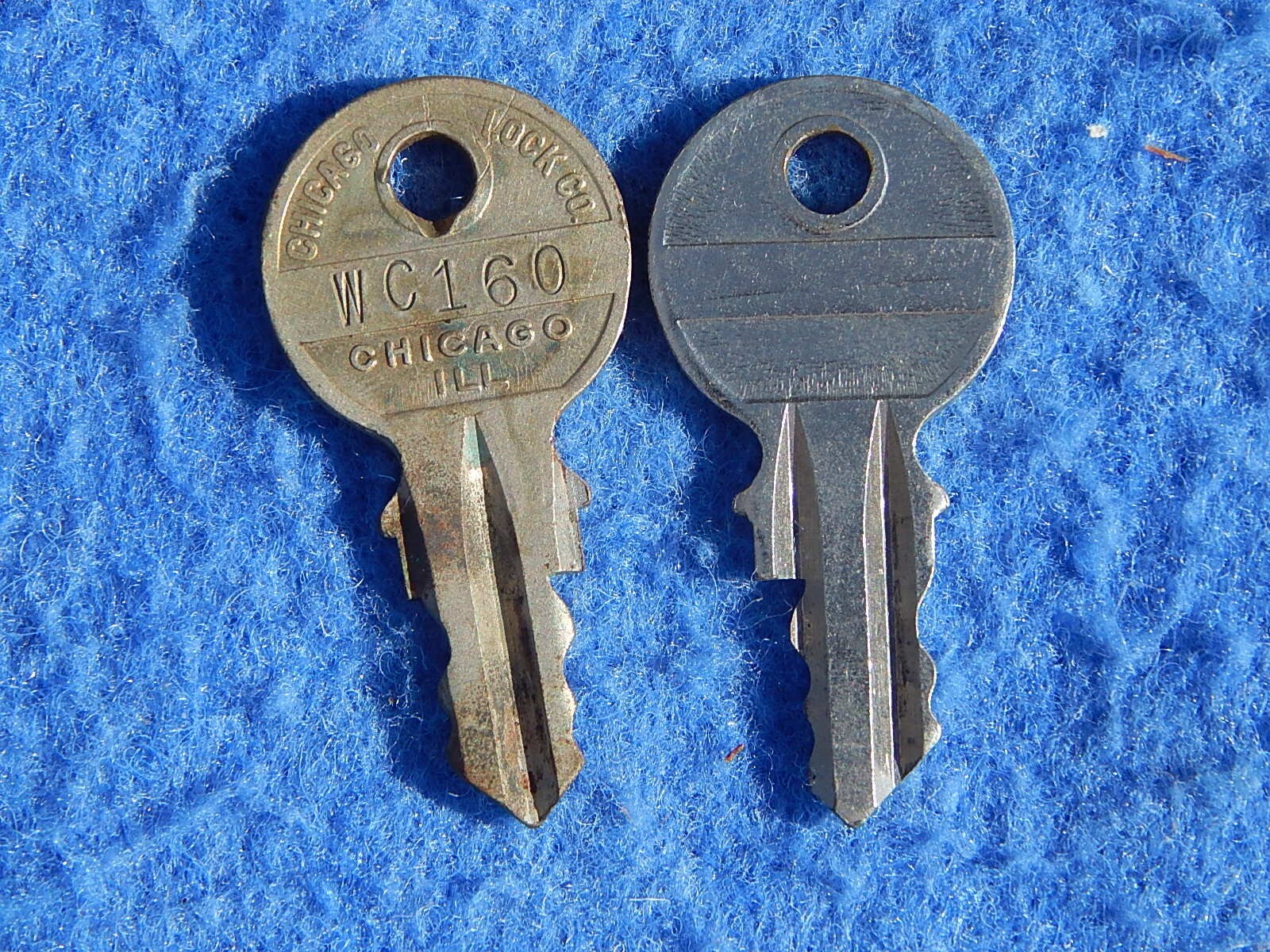 Wurlitzer Key WC 160 - Chicago Lock - wall box or cash box key ...