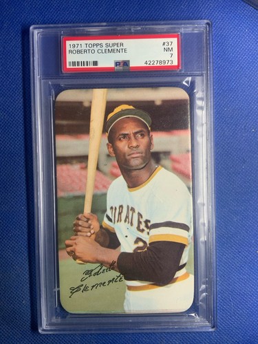 1971 Topps Super #37 Roberto Clemente PSA 7 Pittsburgh Pirates | eBay