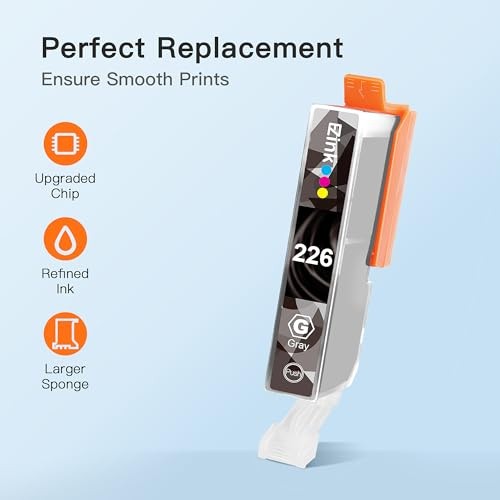 3PK CLI226 226 Gray Ink Cartridge for Canon MG6120 MG6220 MG8120 MG8220 ...