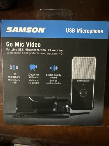 SAMSON GO Mic Video USB Microphone with HD Webcam , NEW ! | eBay