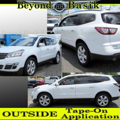 2009-2013 2014 2015 2016 2017 CHEVY TRAVERSE SMOKE Door Vent Visors ...