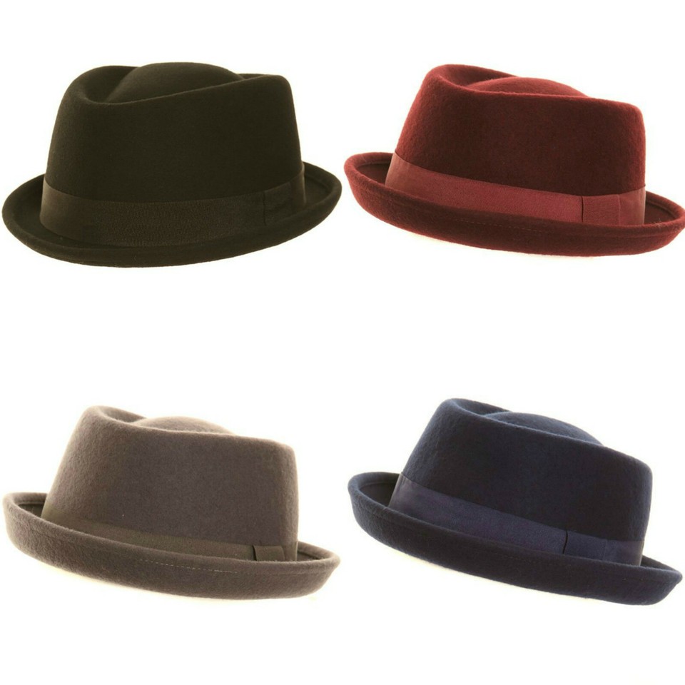 Pork Pie Hat Ska/Mod S/M/L Black/Brown/Grey Tweed NEW/BNWT Vtg ...