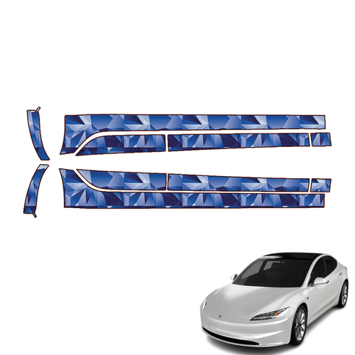 2024-2025 For Tesla Model 3 Precut PPF Paint Protection Kit – Rocker ...