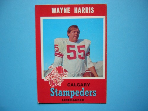 1971 O-PEE-CHEE CFL FOOTBALL CARD #123 WAYNE HARRIS EX/NM NM SHARP+ '71 ...