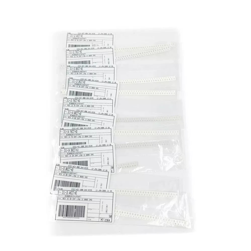 10 Pack Yageo Chip Resistors 9C08052A Series 12.4 to 15.4 kOhm 0805 SMD ...