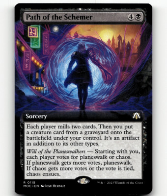 MTG Path of the Schemer (Extended Art) 115 March of the Machine Rare | eBay