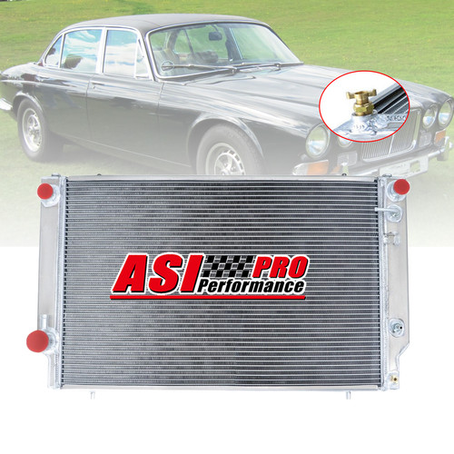 4 Row Aluminium Radiator Fits 1976-1996 Jaguar XJS V12 XJ12 5.3L 6.0L ...