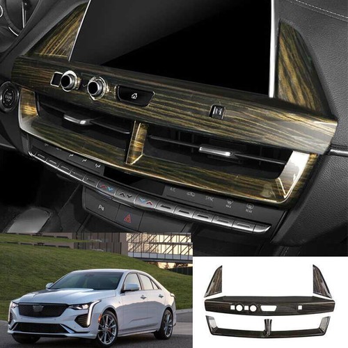 For Cadillac Ct4 V Ct4 2020 2023 Sandal Wood Grain Console Gps