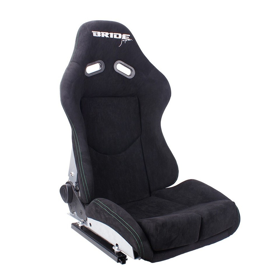 2PCS BRIDE Seats Low Max Racing Seats+Carbon Fiber Shell+Green Seat ...