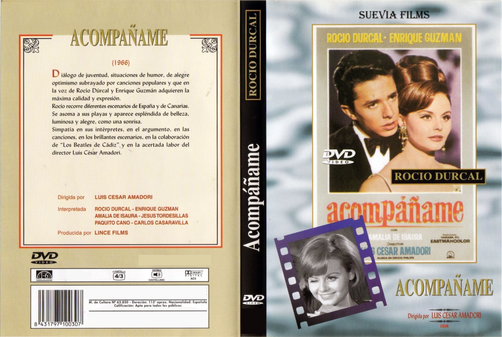 PELICULA ESPAÑOLA, ACOMPAÑAME, 1 DVD, 1 BOX, 1966 | eBay