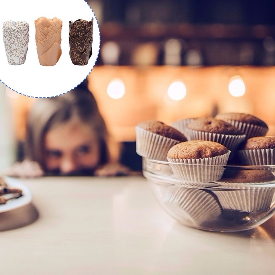 150 Pcs Muffin Wrappers Biscuit Paper Cup Dessert Wrapper Cup | eBay ...