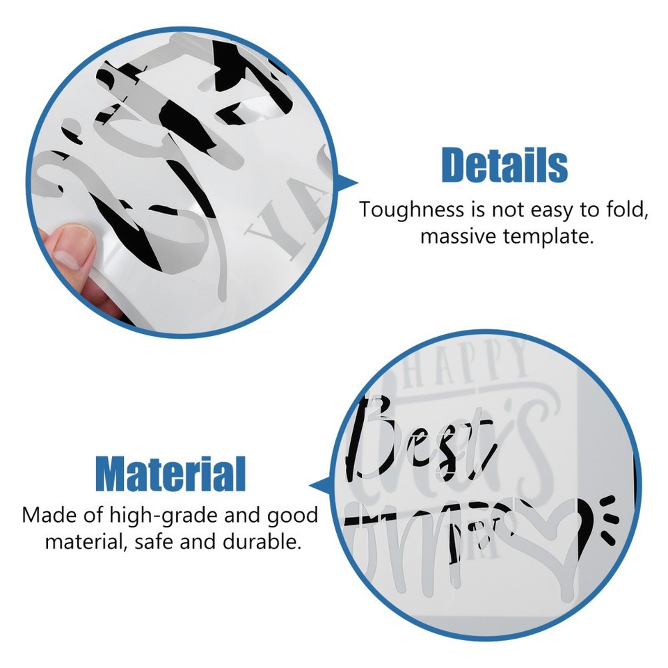 12 Pcs Graffiti Copying Painting Hollow Template Stencil for Kids ...
