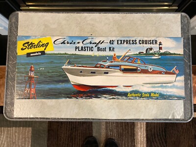 Sterling Models Chris Craft 42’ Express Cruiser Plastic Boat Kit Used ...