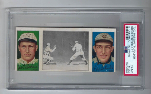 1912 T202 Hassan baseball card Sheckard Wildfire Schulte Chicago Cubs ...