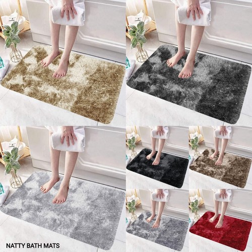 Non Slip Bath Mat Extra Large Bathroom Rug Shimmer Sparkle Ultra Soft ...