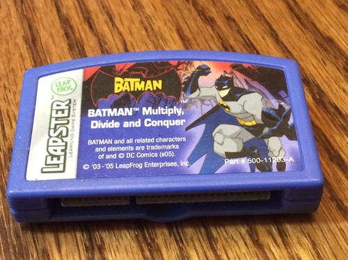 BATMAN MULTIPLY DIVIDE & CONQUER LeapFrog Leapster Learning Game Math ...