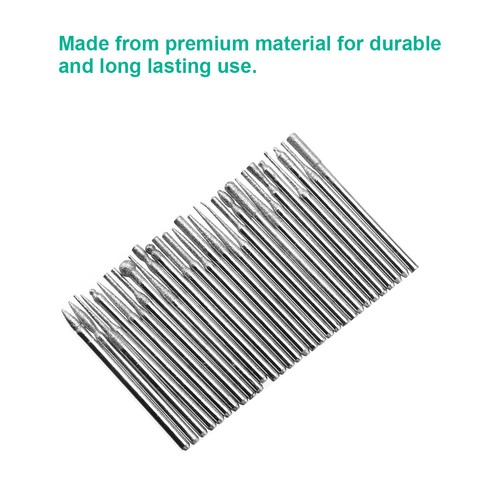 90 Pcs Diamond Burr Bits Drill Set Rotary Multi Tool Accessories Kit ...