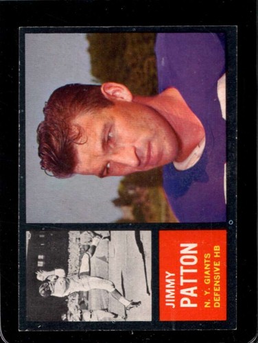 1962 TOPPS #112 JIM PATTON NM NY GIANTS *SBA10327 | eBay
