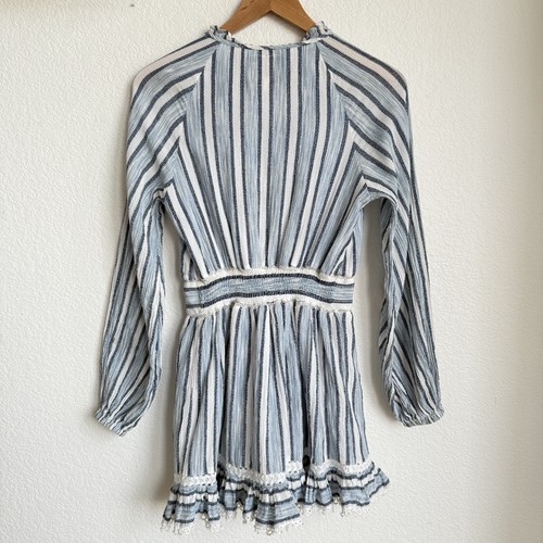 Bell by Alicia Bell Tuckernuck blue and white Striped dress Size XS | eBay
