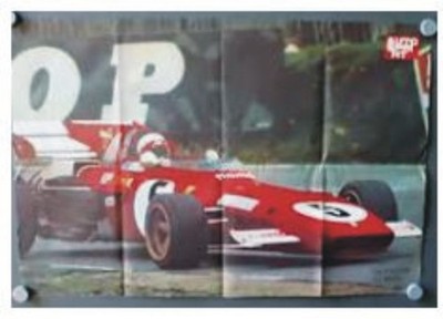 POSTER MANIFESTO,VINTAGE CLAY REGAZZONI SU FERRARI F1 312B. | eBay