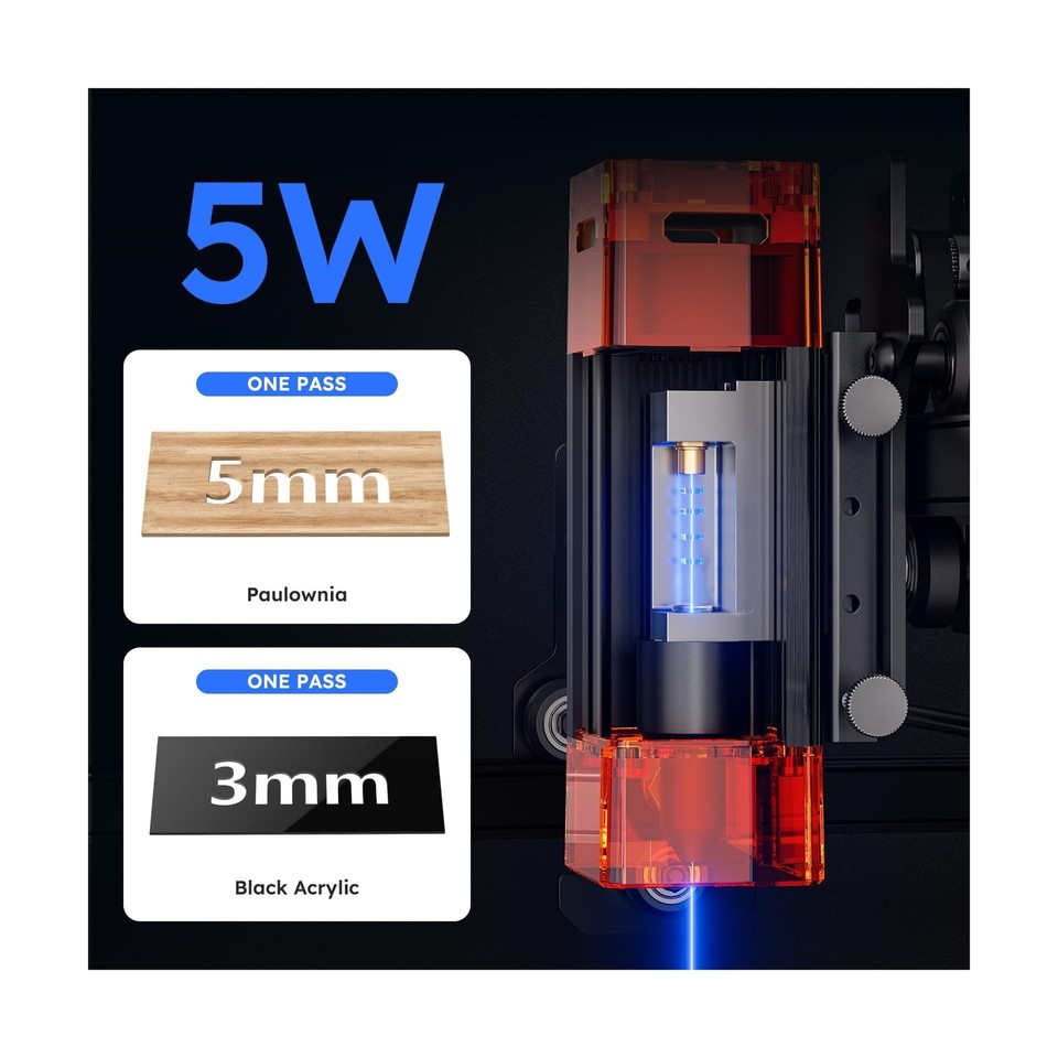 X5 Pro Laser Engraver 5000mW Laser Cutter DIY Laser Engraving Machine ...