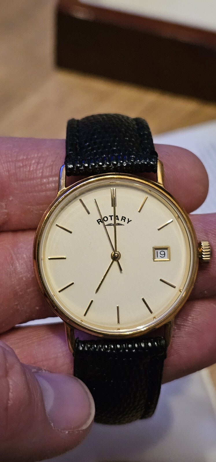 Gents 9ct Gold Rotary Elite Quartz Watch 9k for sale online | eBay