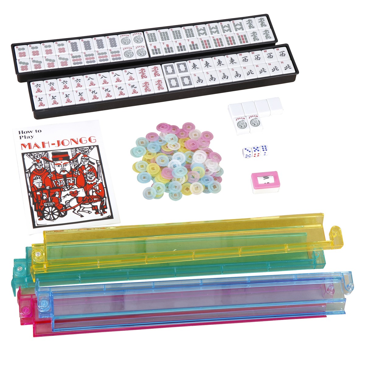 Mahjong Set American Mah Jongg Set - Complete Game With 166 Tiles ...