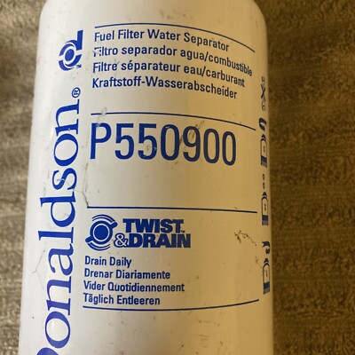 NEW DONALDSON P550900 FUEL FILTER/WATER SEPARATOR SPIN-ON TWIST&DRAIN ...