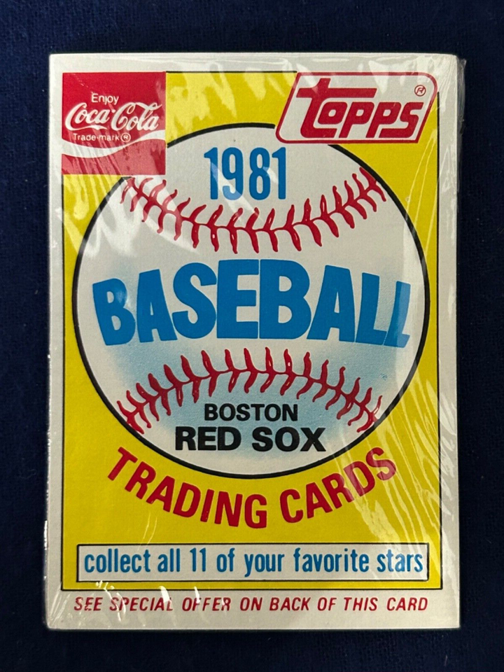 1981 COCA COLA BY TOPPS BASEBALL CELLO PACK WITH DENNIS ECKERSLEY HOF ...